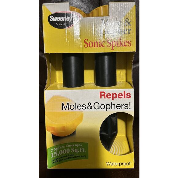 Sweeney's | Other | Sweeneys Mole Gopher Sonic Spikes 2 Pk Cover 500 Sq ...